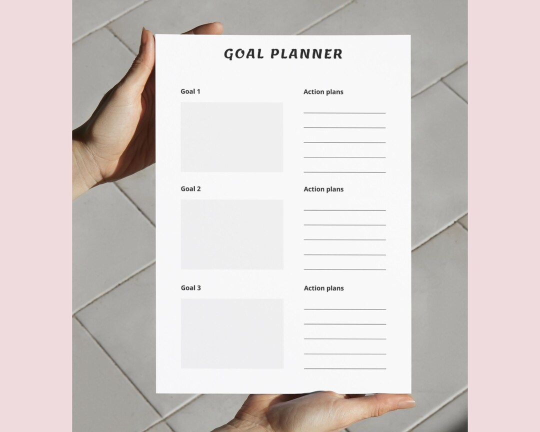 Smart Goal Planning Printable Minimal Personal Development - Etsy
