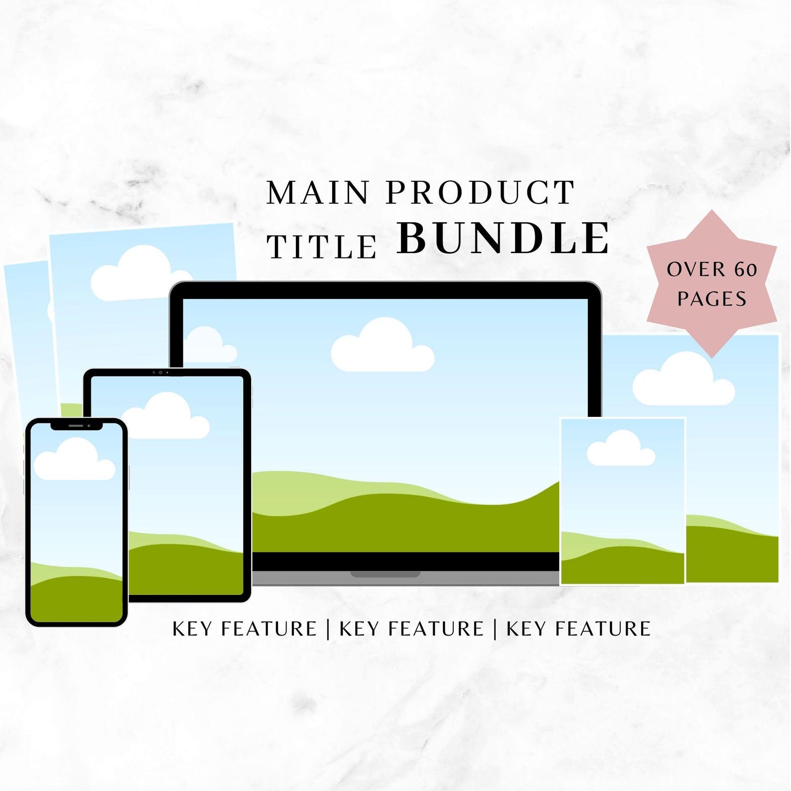 120+ Editable Canva Mockup Templates | Digital Product Mockup Bundle ...