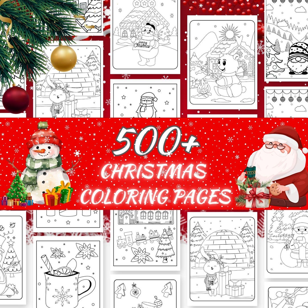 500+ Christmas Coloring Pages , for All Ages, Santa & Winter Wonderland ...