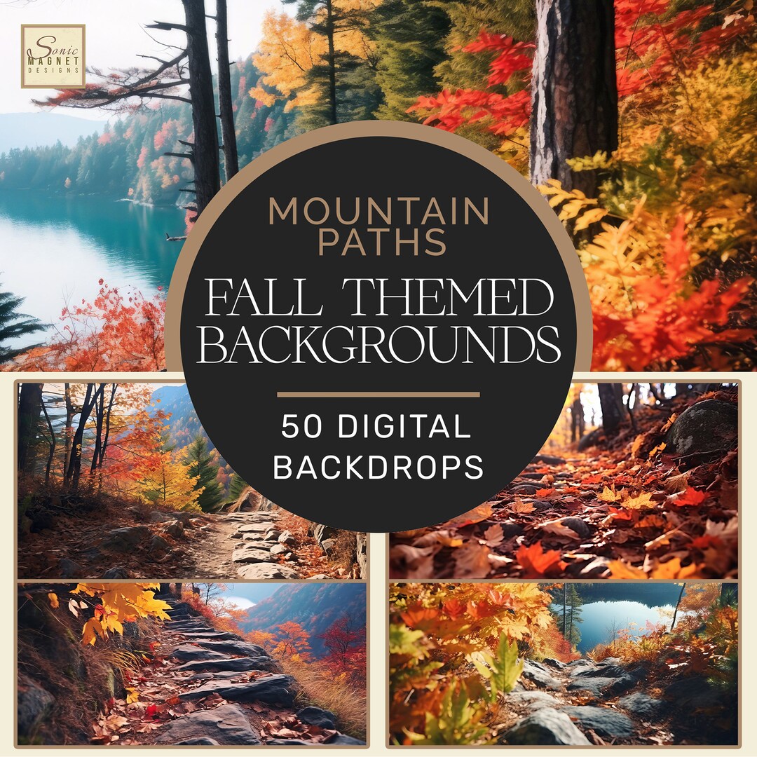 Fall/autumn Themed Backdrops, Digital Photography Bundle of Exterior ...
