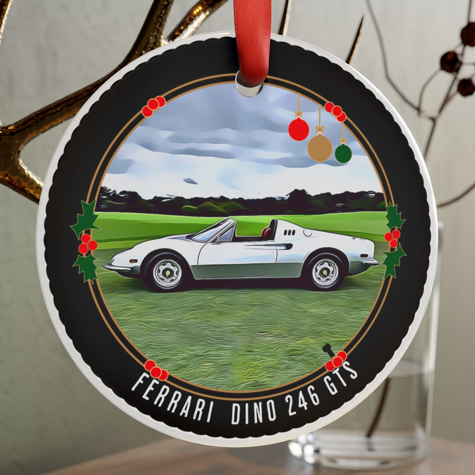 Ferrari Christmas Ornament - Choose Your Classic Model - Car Enthusiast ...