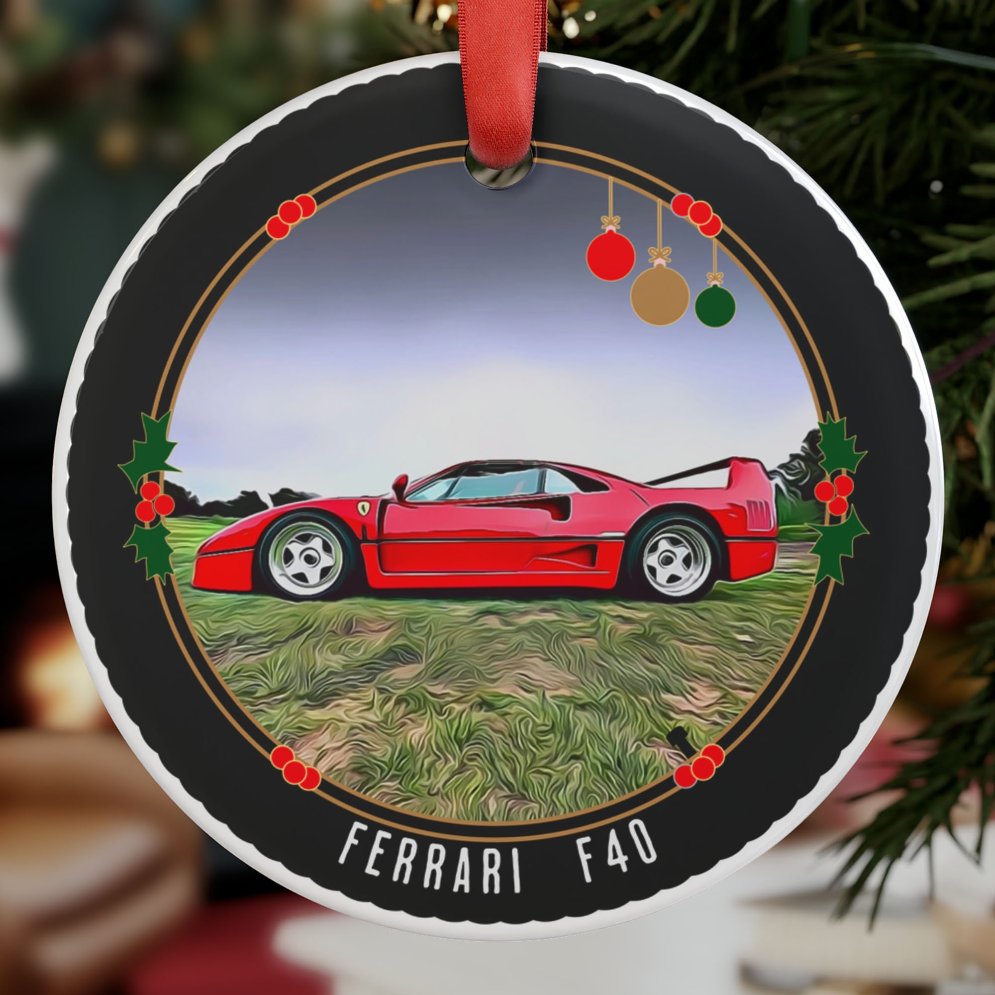 Ferrari Christmas Ornament - Choose Your Classic Model - Car Enthusiast ...
