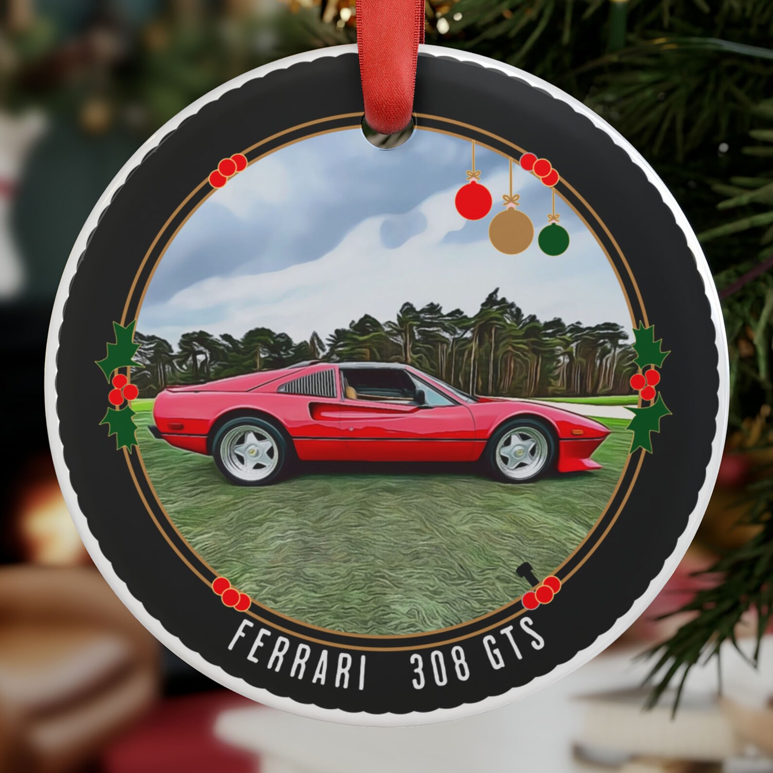 Ferrari Christmas Ornament - Choose Your Classic Model - Car Enthusiast ...