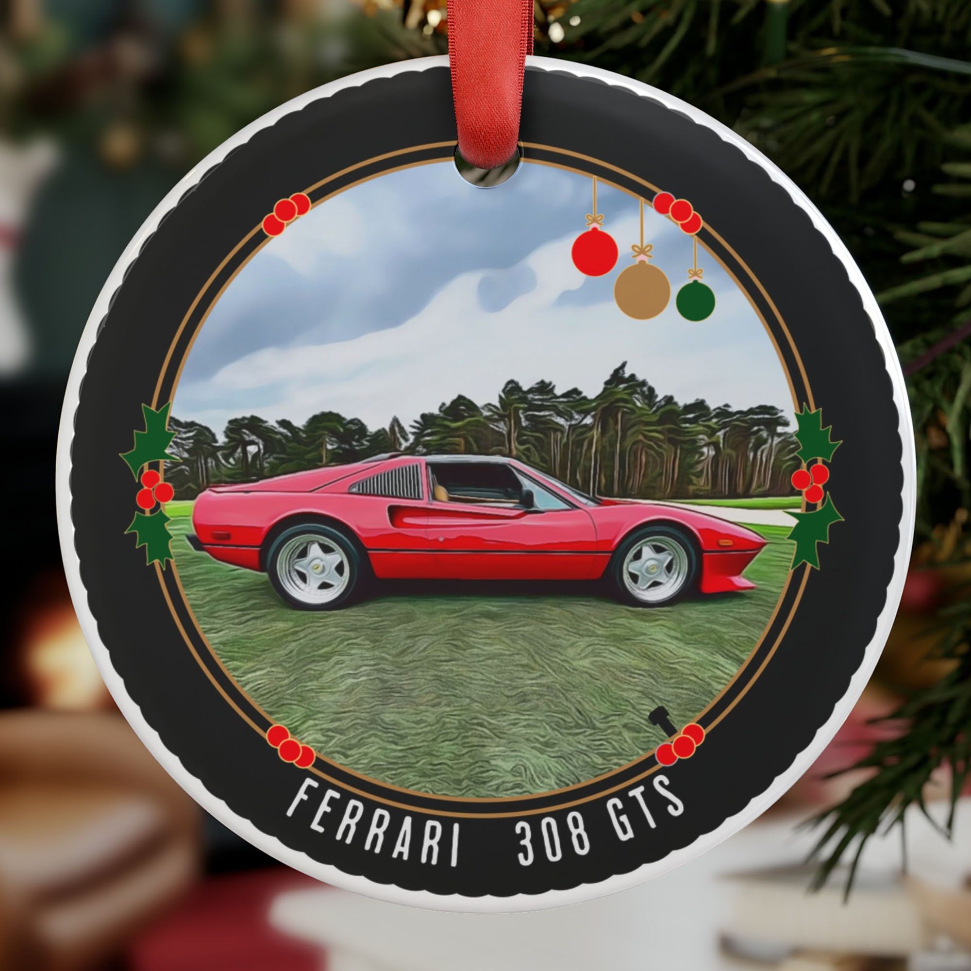 Ferrari Christmas Ornament - Choose Your Classic Model - Car Enthusiast ...