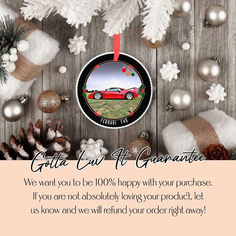 Ferrari Christmas Ornament - Choose Your Classic Model - Car Enthusiast ...