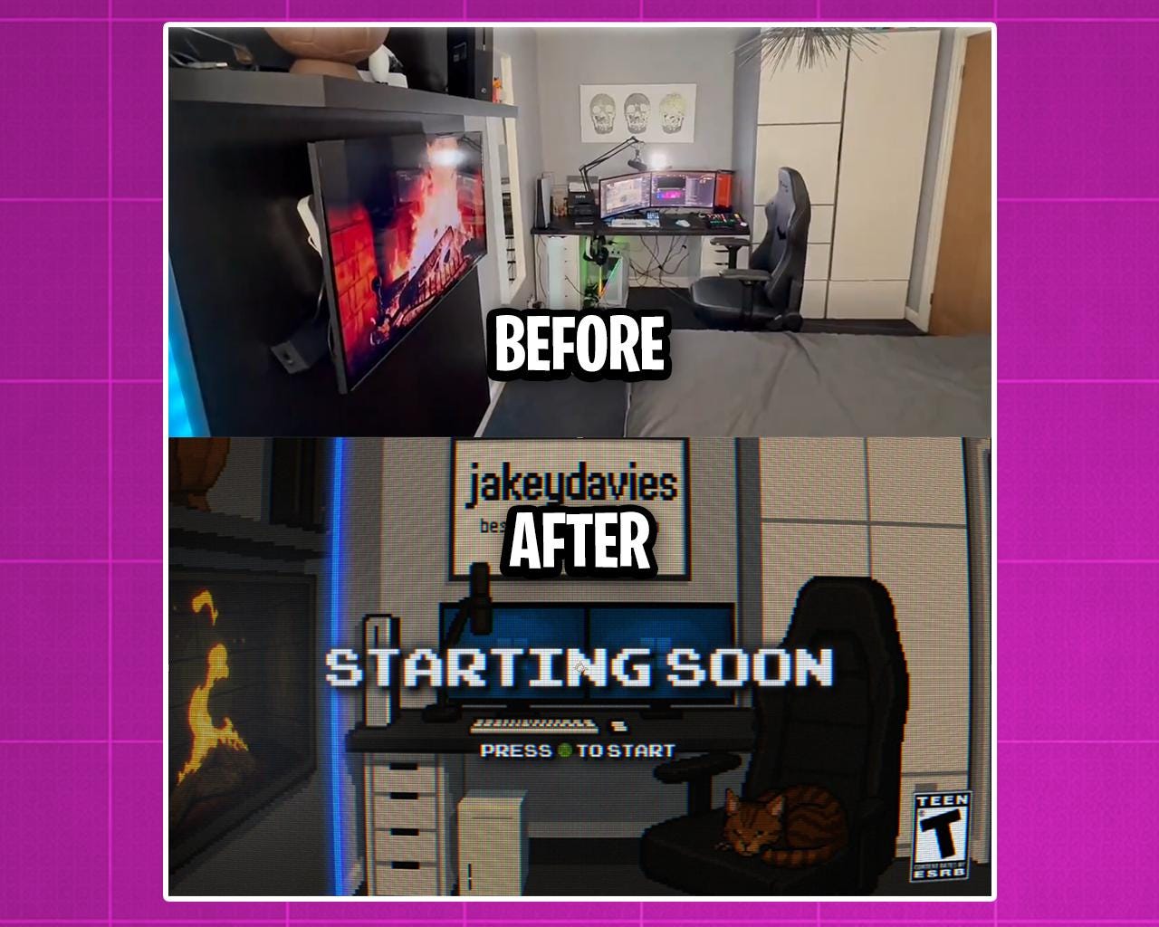 Custom Retro Animated Twitch Stream Starting Soon Screen - Etsy