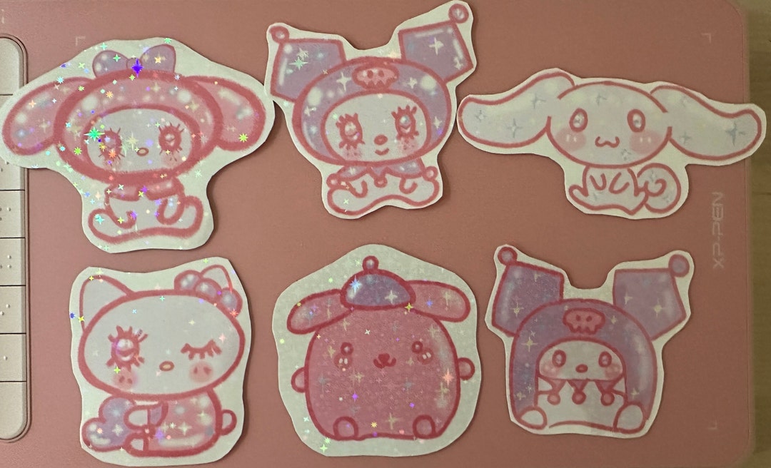 Sanrio Fanart Crew Sticker Set - Etsy