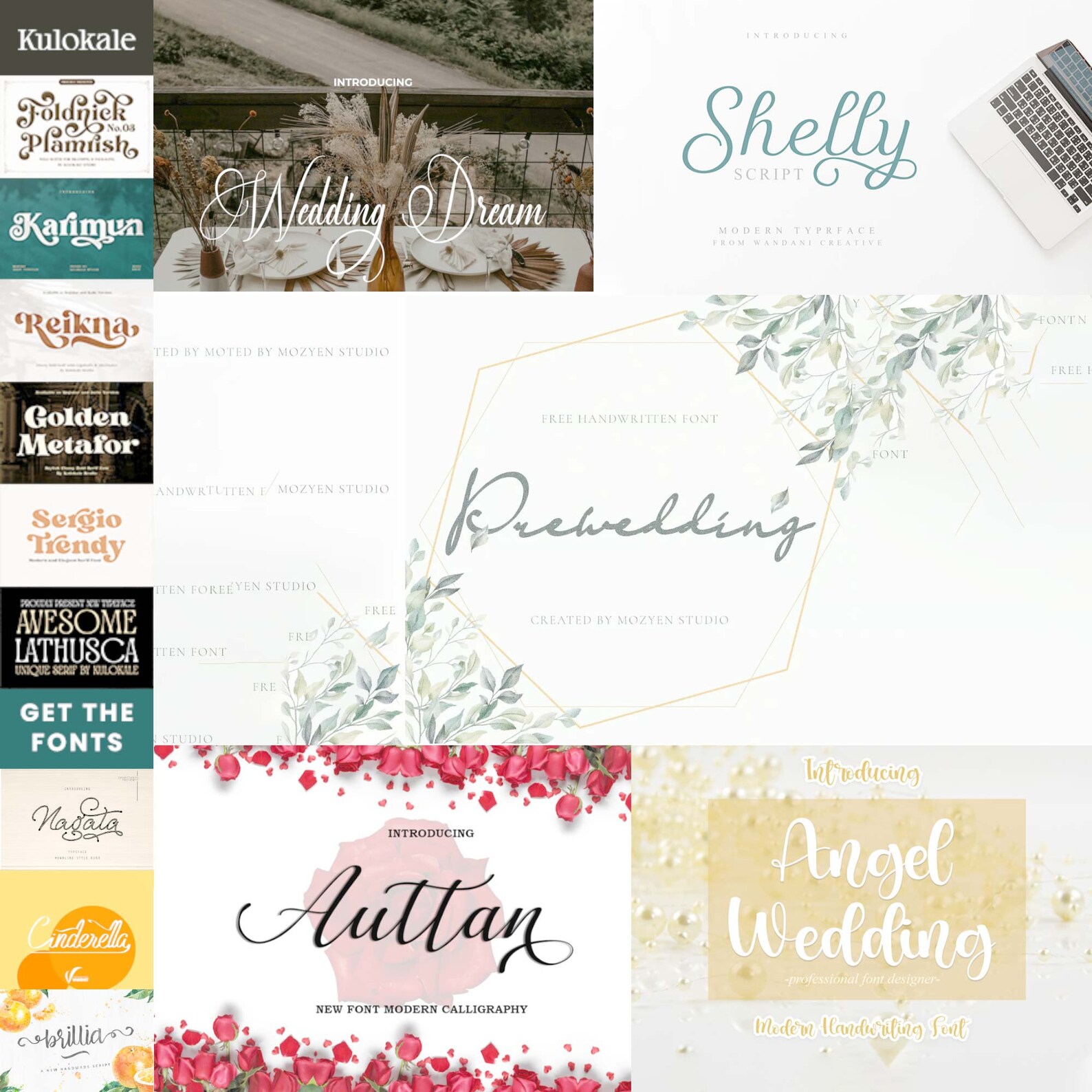 Cursive Fonts Bundle Cursive Fonts for Cricut Cursive Font Bundle Fonts ...