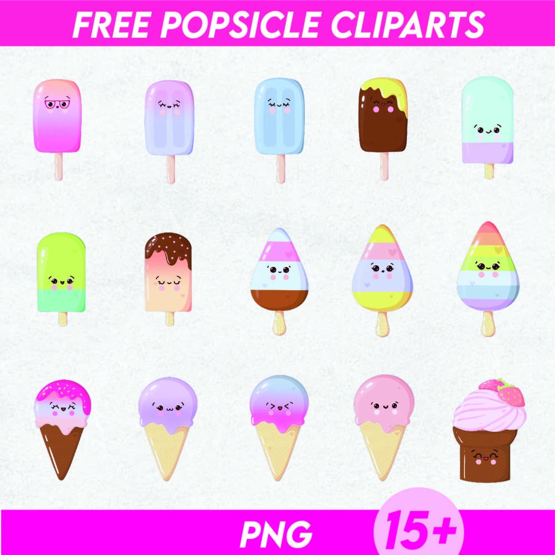 Popsicle Clipart Ice Pops Summer PNG Freeze Pop Popsicle Treat - Etsy UK