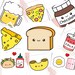Clipart Food PNG Bundle of Cute Graphics Bundle Food Sweats - Etsy