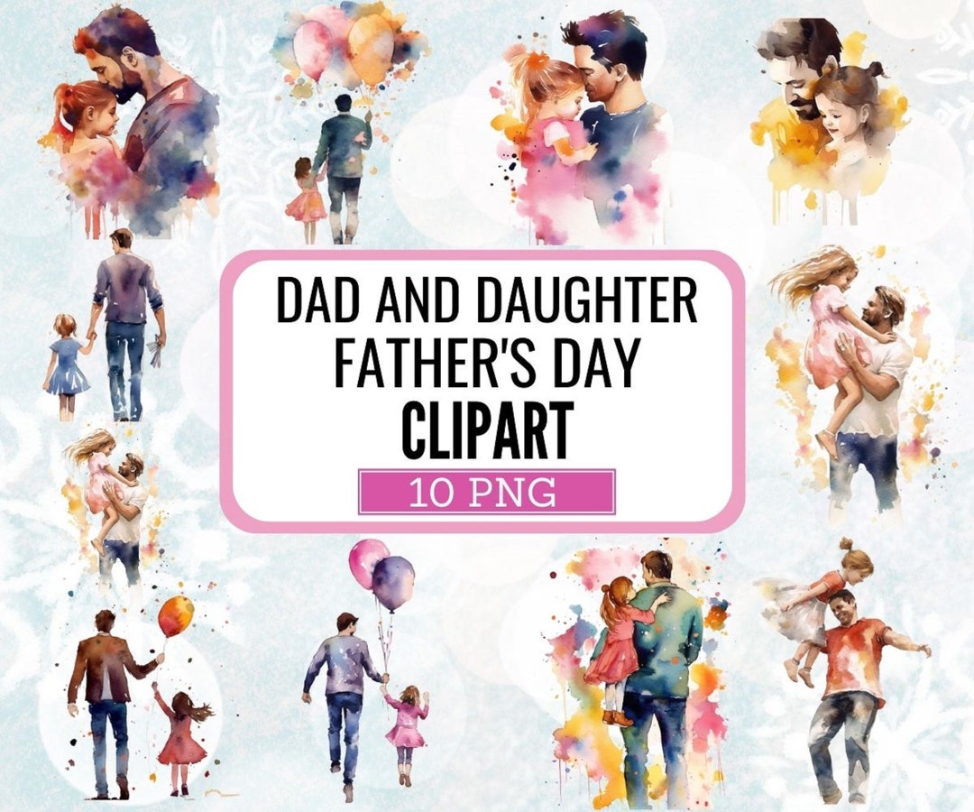 Dad And Daughter Clipart Fathers Day Clipart Dad Clipart Daughter