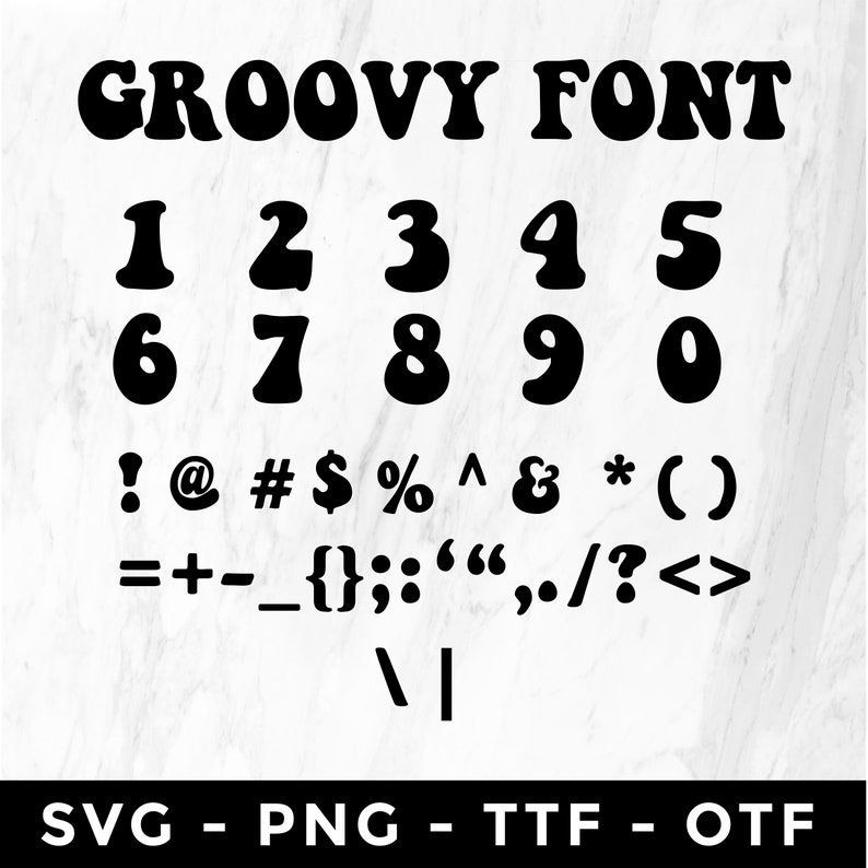 GROOVY FONT SVG Retro Alphabet Svg Vintage Font Svg Groovy Alphabet Svg ...