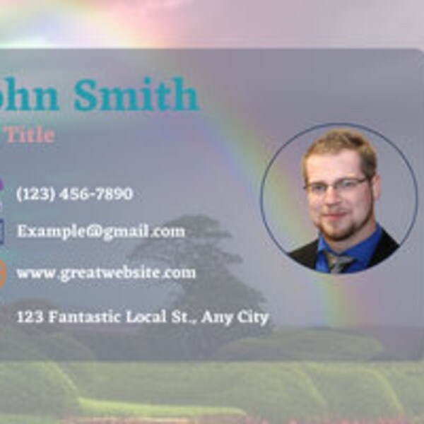 Rainbow Pride Email Signature - Etsy