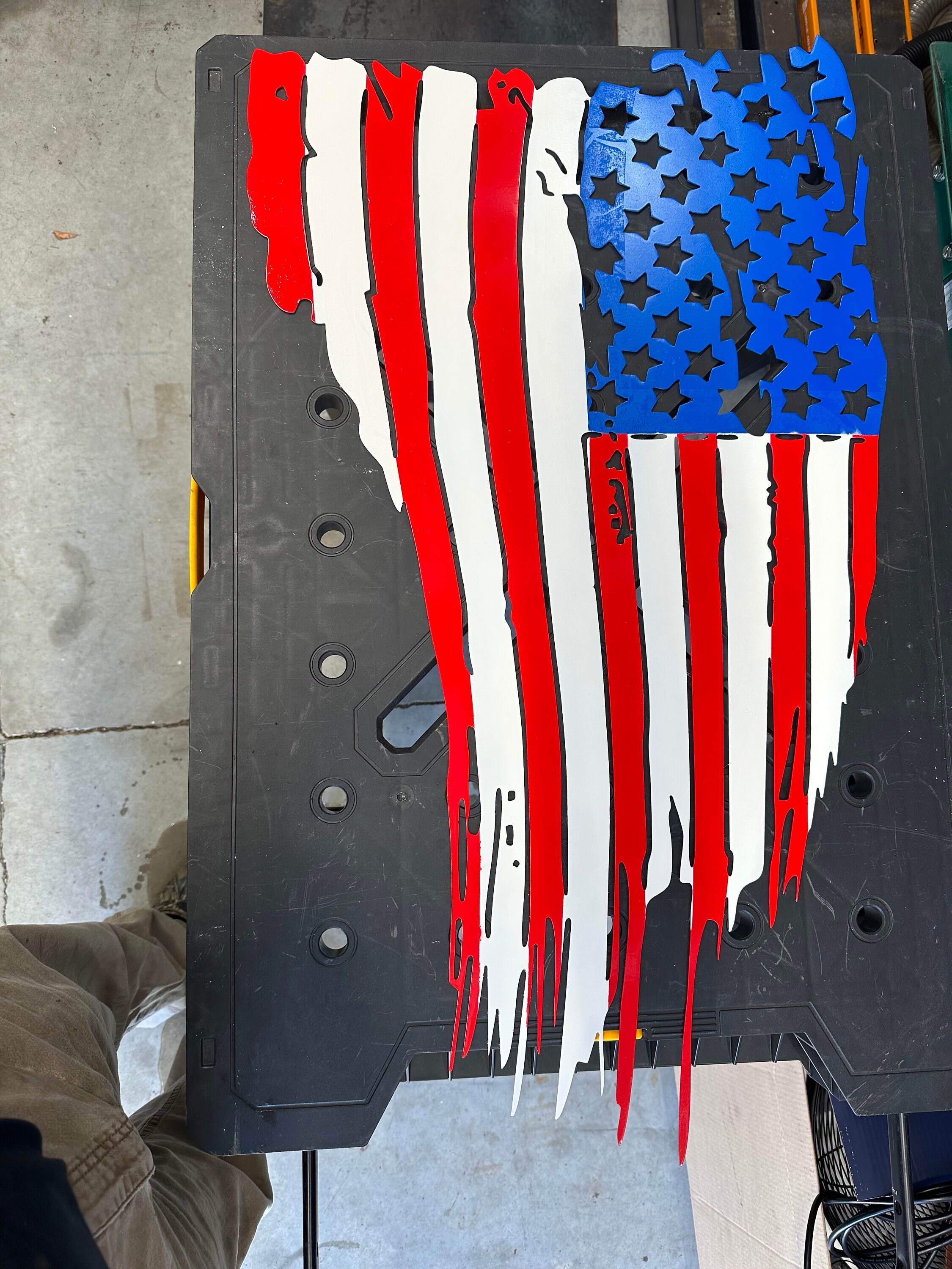 Metal American Flag Sign - Etsy