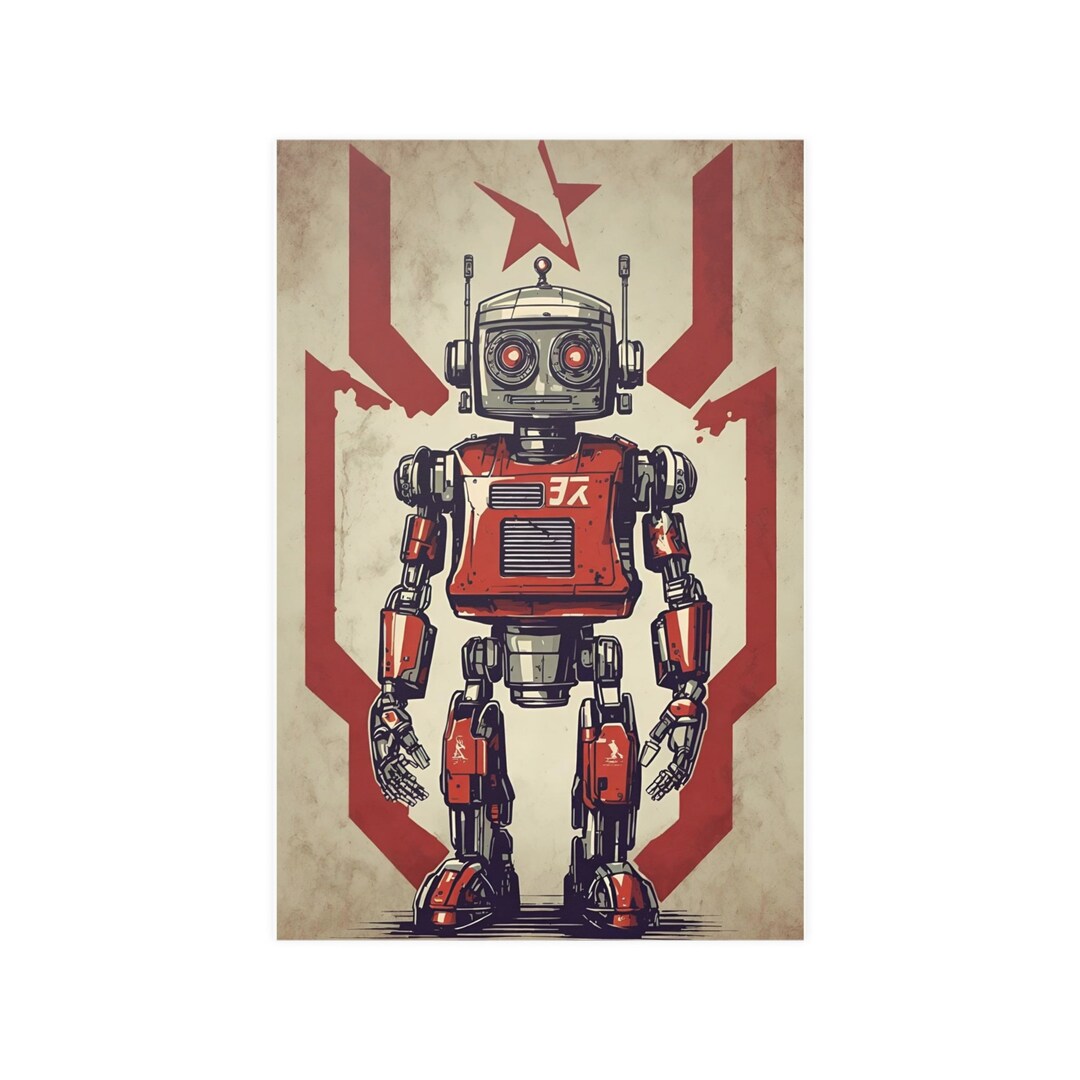 Rustic Robot Satin Posters (210gsm) - Etsy