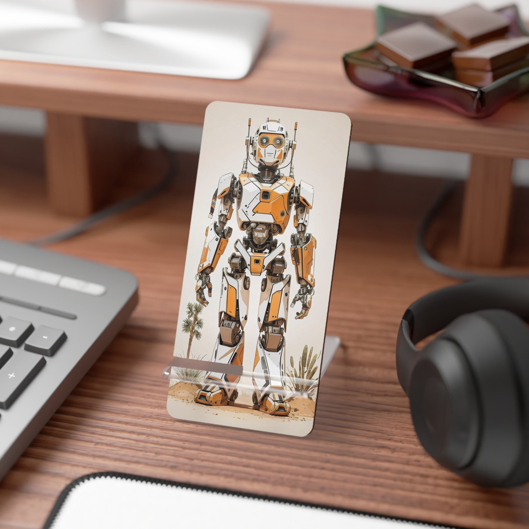 Rustic Robot Mobile Display Stand for Smartphones - Etsy