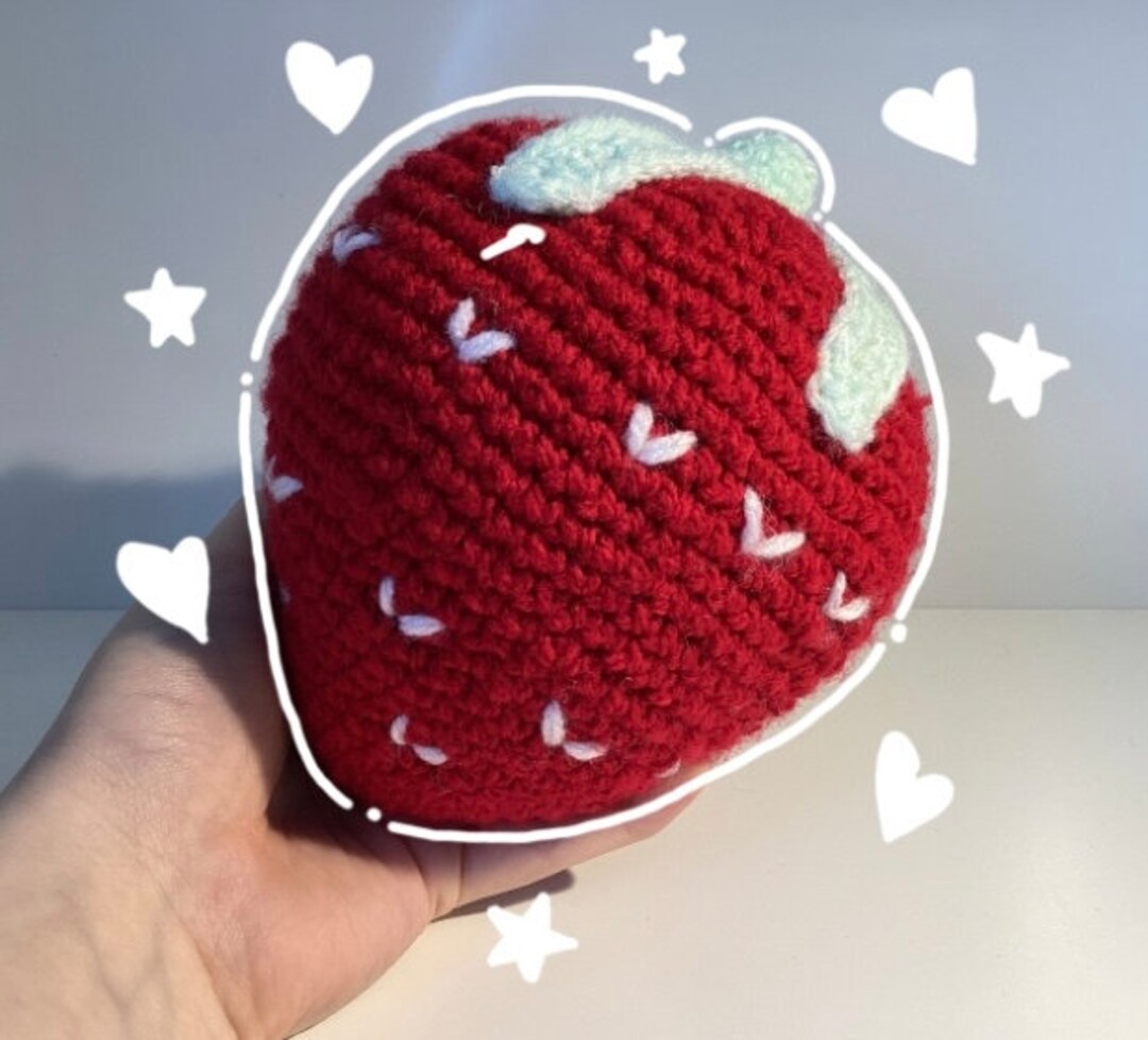 Giant Strawberry Plush - Etsy