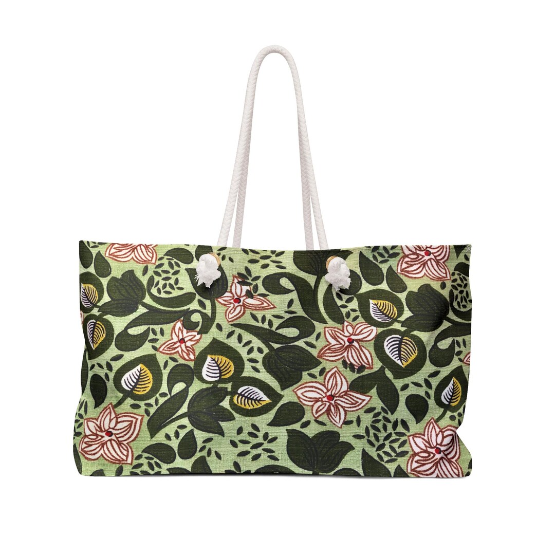 Bohemian Floral Weekender Bag, Travel Tote, Gym Bag, Weekend Getaway ...