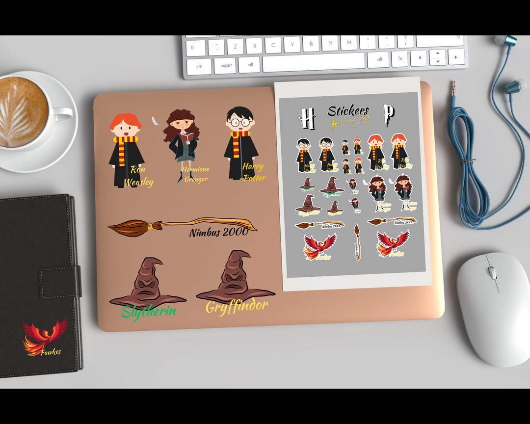 Potter Stickers Digital Download Printable Stickers Magical Potters ...