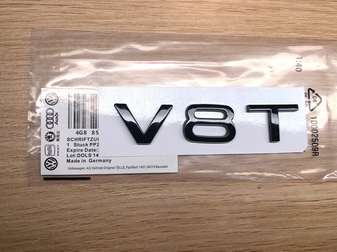 OEM V8T Side Gloss / Matte Black Badge Emblem Replacement - Etsy