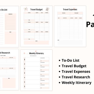 Period Tracker Printable Set: Minimalist Planner (A4, A5, US Letter ...