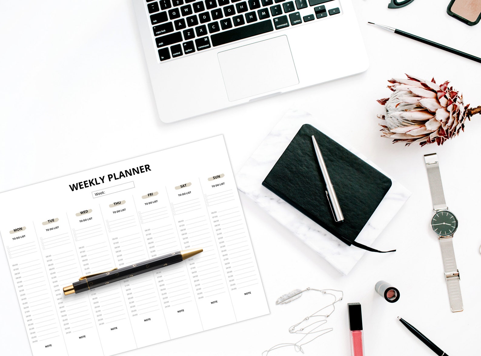 Minimal Weekly Planner Printable: Undated, Budget & ADHD Friendly ...