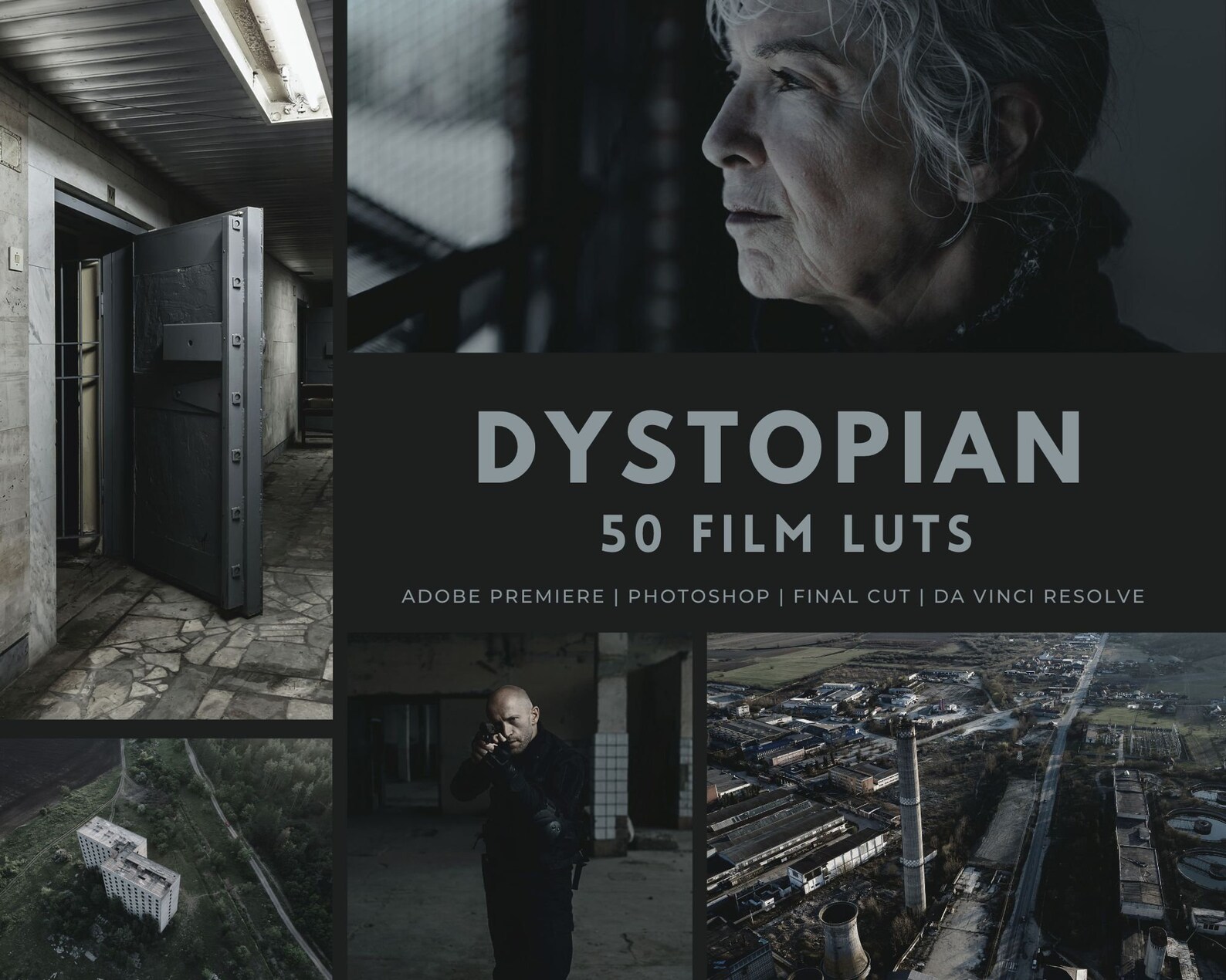 50 Dystopian Film Luts: Retro Video & Photo Effects (instant Download ...