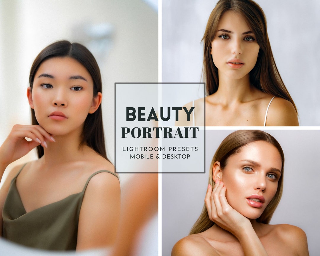15 Beauty Portrait Lightroom Presets: Mobile & Desktop Filters (PDF) - Etsy