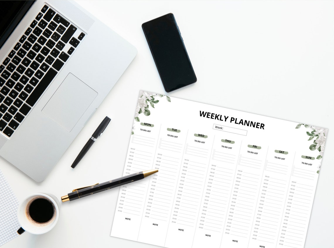 Minimal Weekly Planner Printable: Undated, Budget & ADHD Friendly ...
