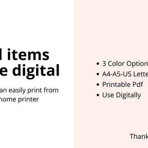 Period Tracker Printable Set: Minimalist Planner (A4, A5, US Letter ...