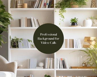 Zoom Background | Virtual Call Background, Realistic Home Office - Etsy