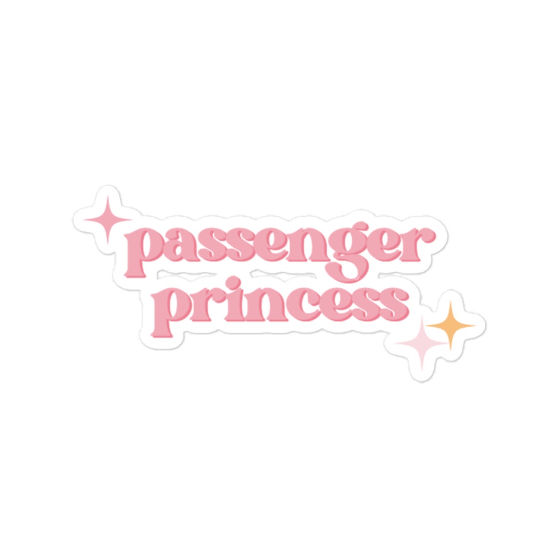Passenger Princess Sticker Princess Sticker, Laptop Decal, Funny ...