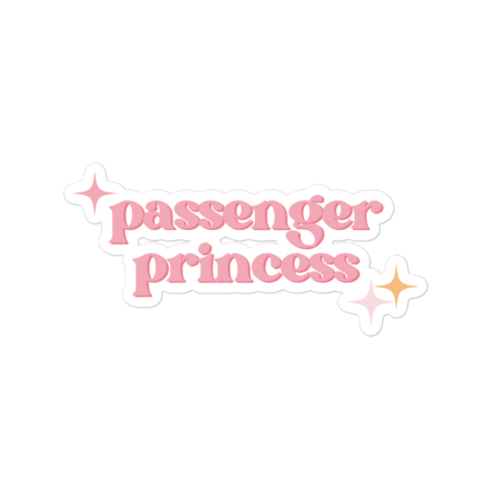 Passenger Princess Sticker Princess Sticker, Laptop Decal, Funny ...