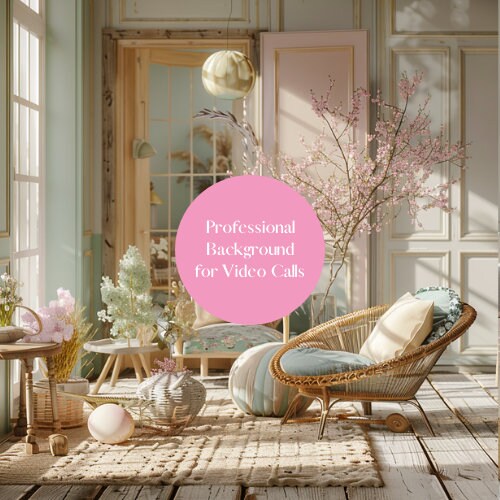 Spring Zoom Background Virtual Call Background, Spring Vibes - Etsy