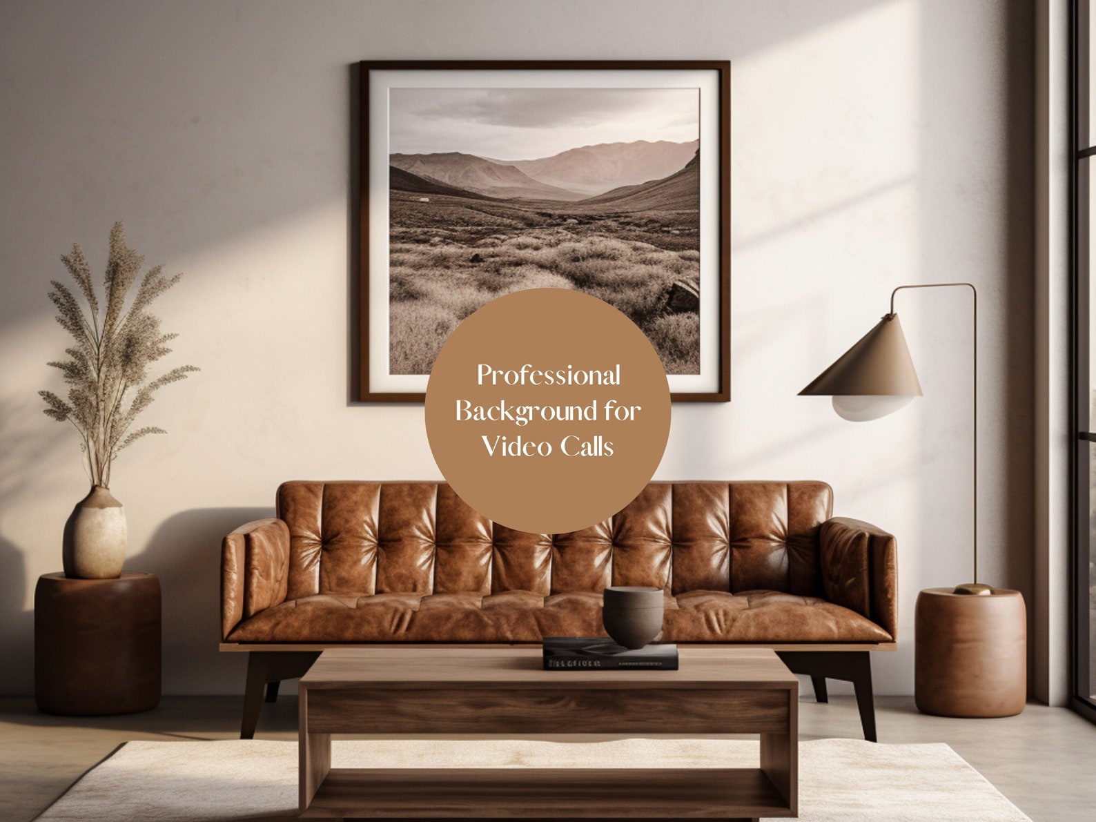 Zoom Background Virtual Call Background Modern Home - Etsy