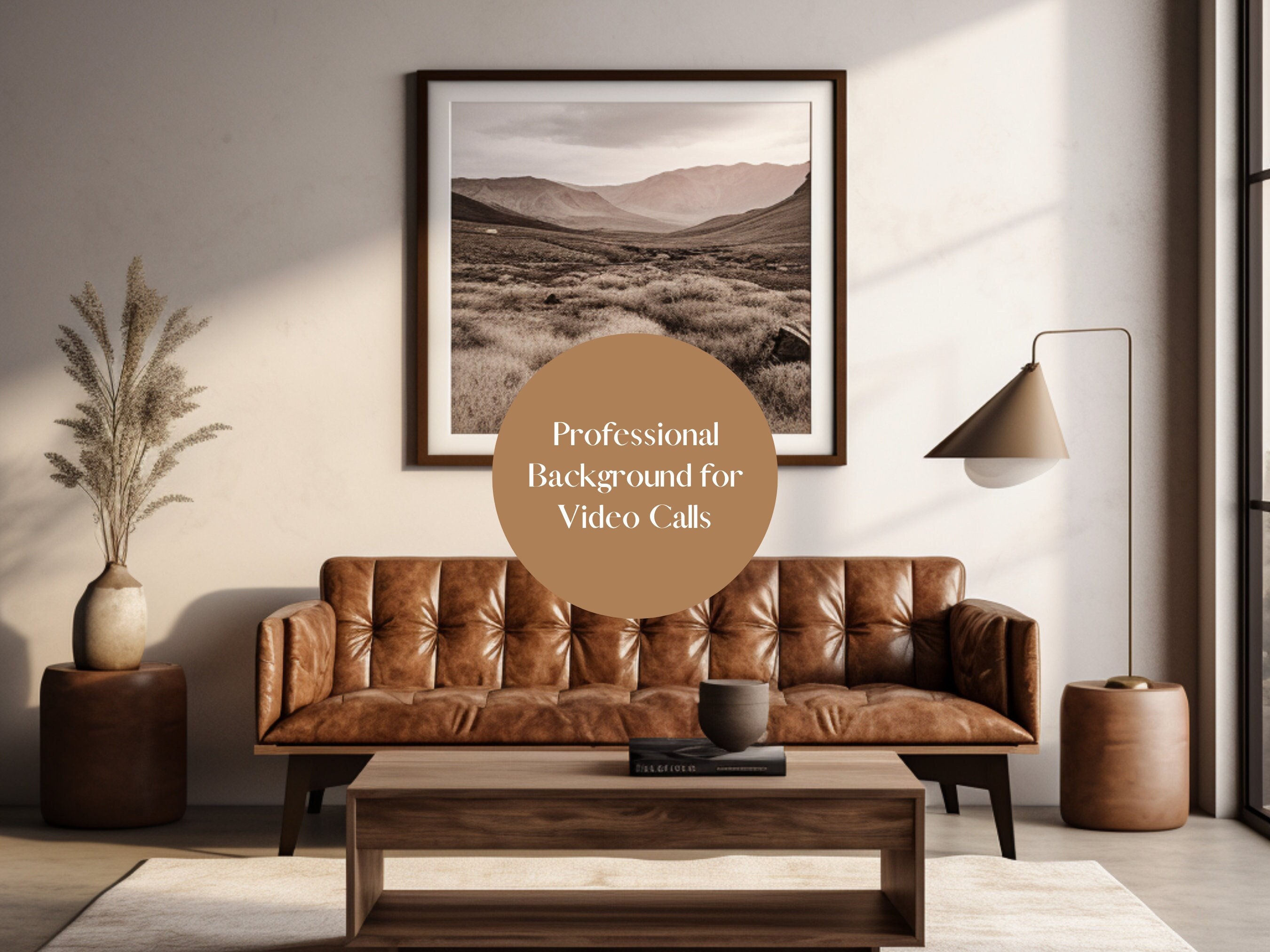 Zoom Background Virtual Call Background Modern Home - Etsy