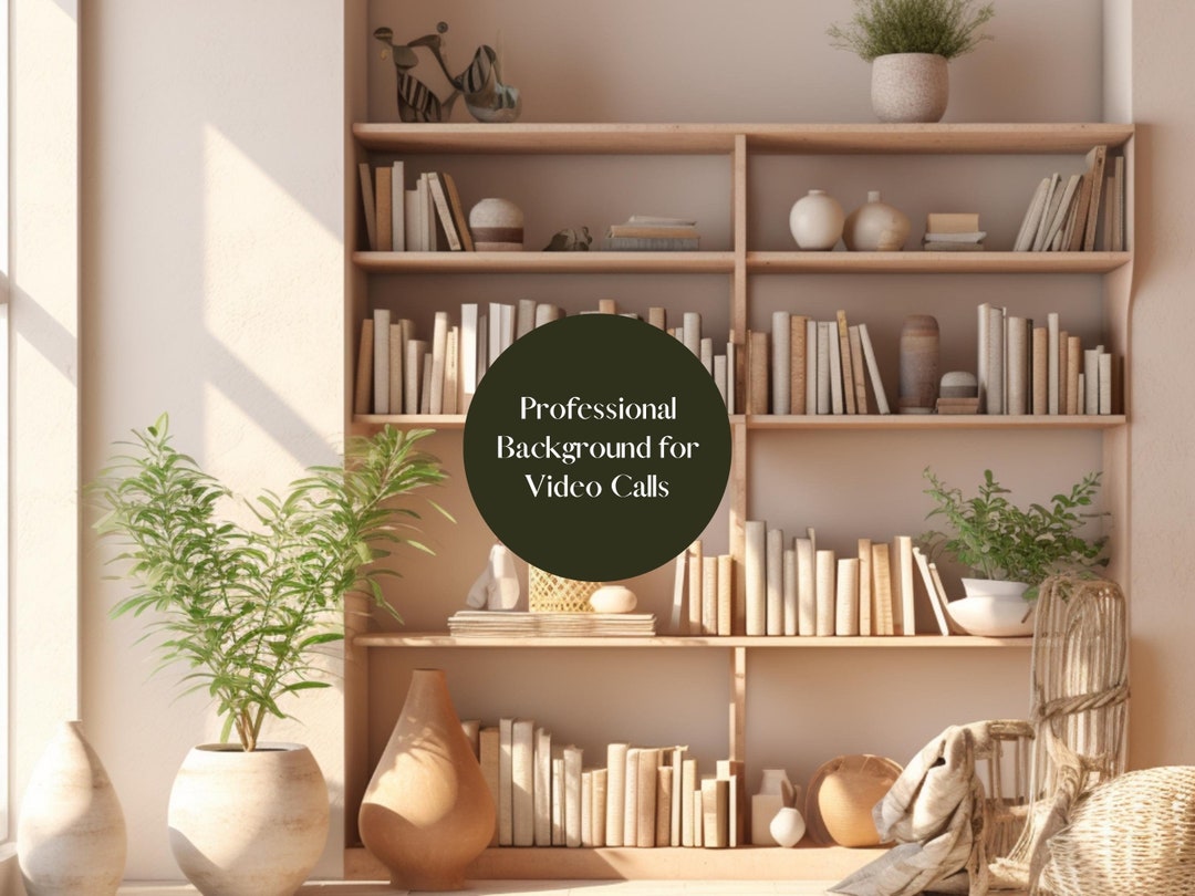 Zoom Background Virtual Call Background, Realistic Home Office - Etsy