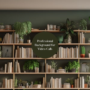 Zoom Background | Virtual Call Background, Realistic Home Office - Etsy