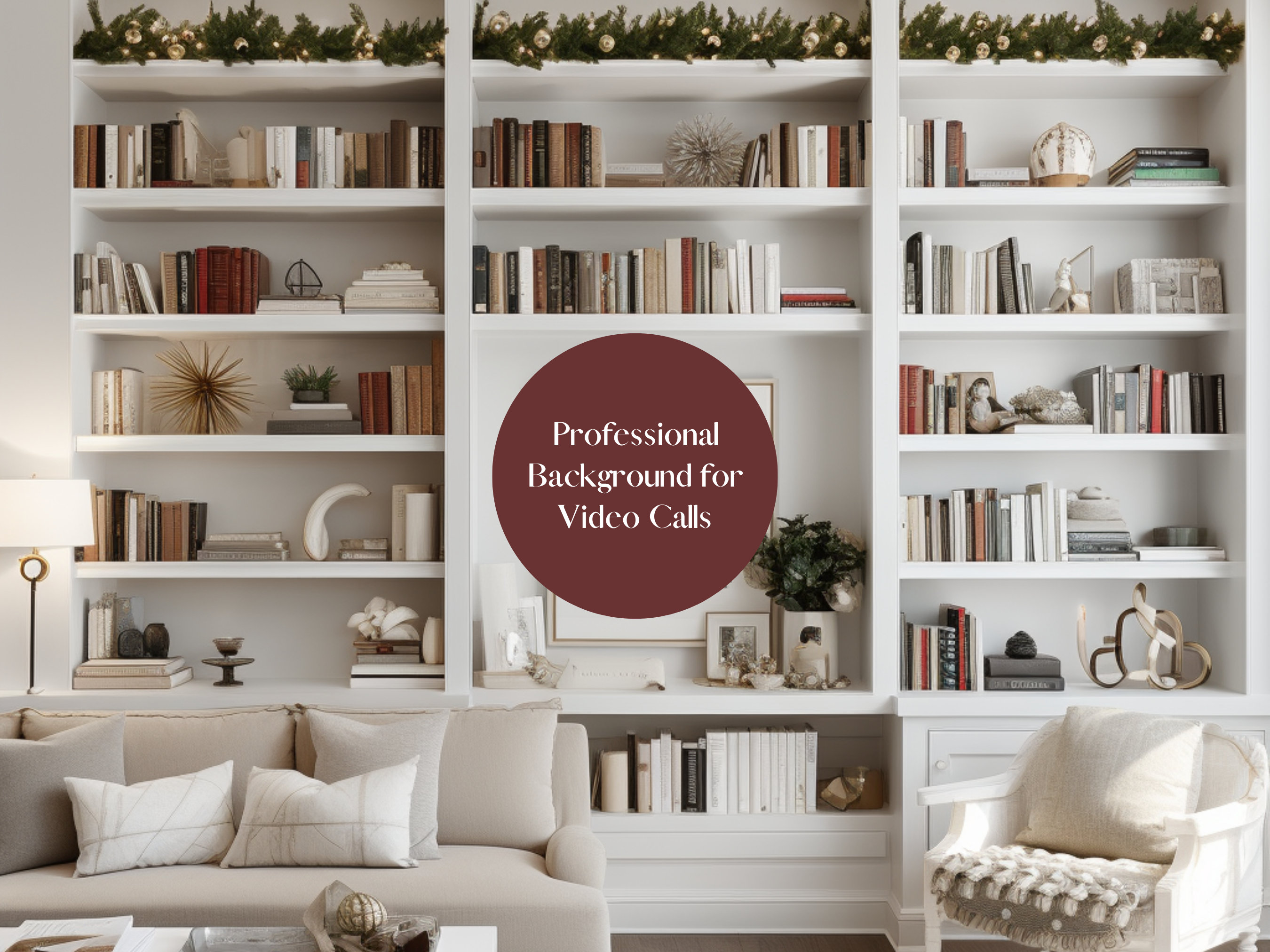 Zoom Background Holiday Virtual Call Background Realistic - Etsy