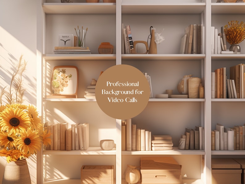 Autumn Vibes: Virtual Call Background With Fall Decor for a - Etsy