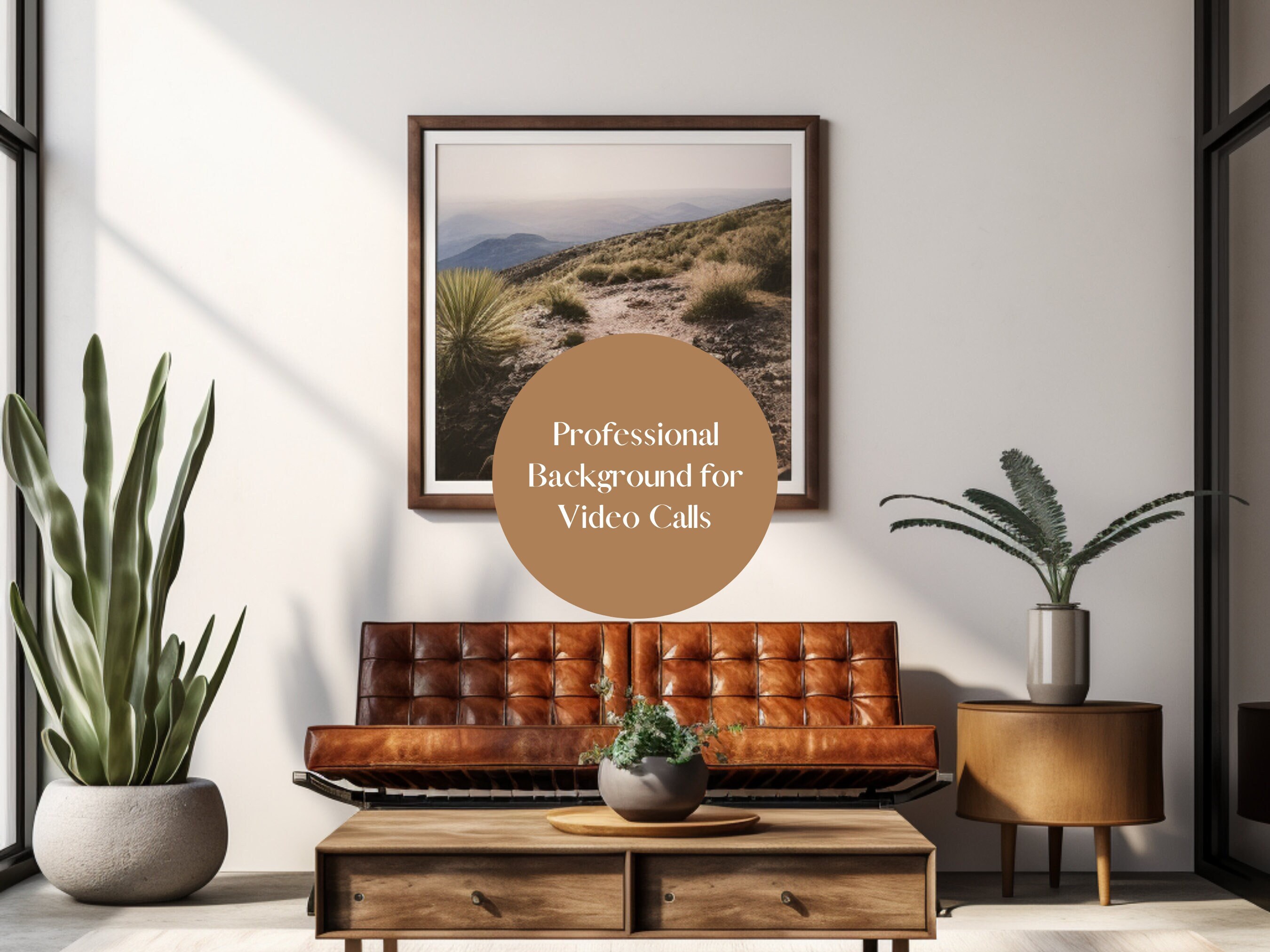 Zoom Background Virtual Call Background Modern Home - Etsy