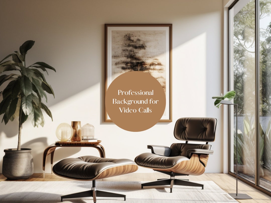 Zoom Background | Virtual Call Background, Modern Home - Etsy