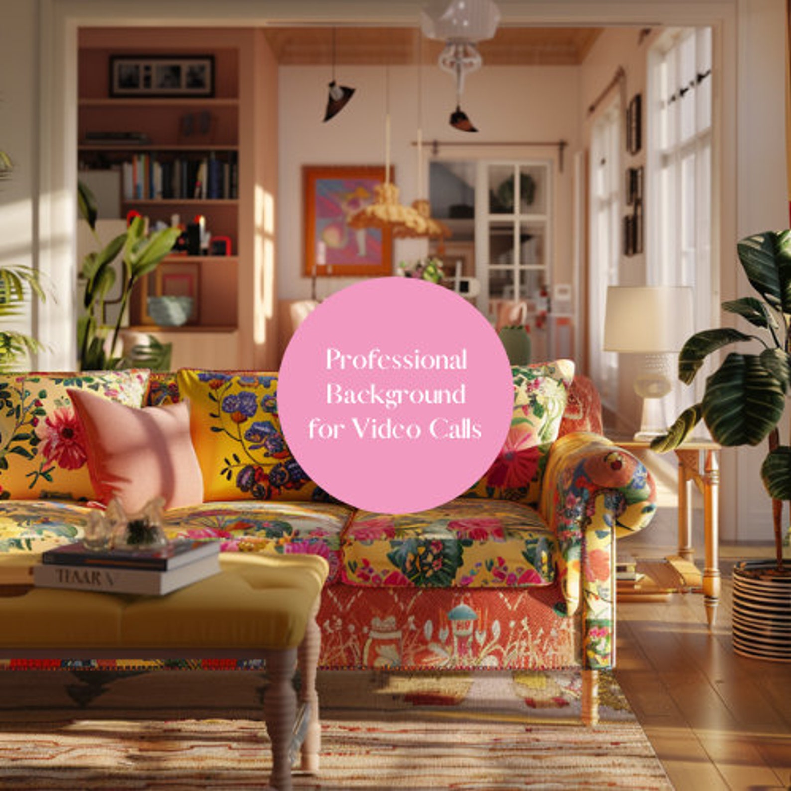 Spring Zoom Background Virtual Call Background, Spring Vibes - Etsy