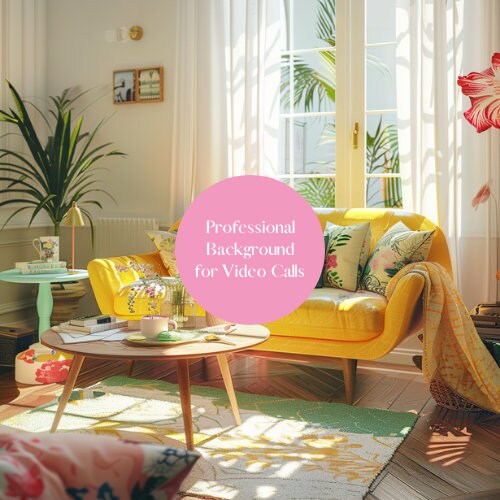 Spring Zoom Background | Virtual Call Background, Spring Vibes - Etsy