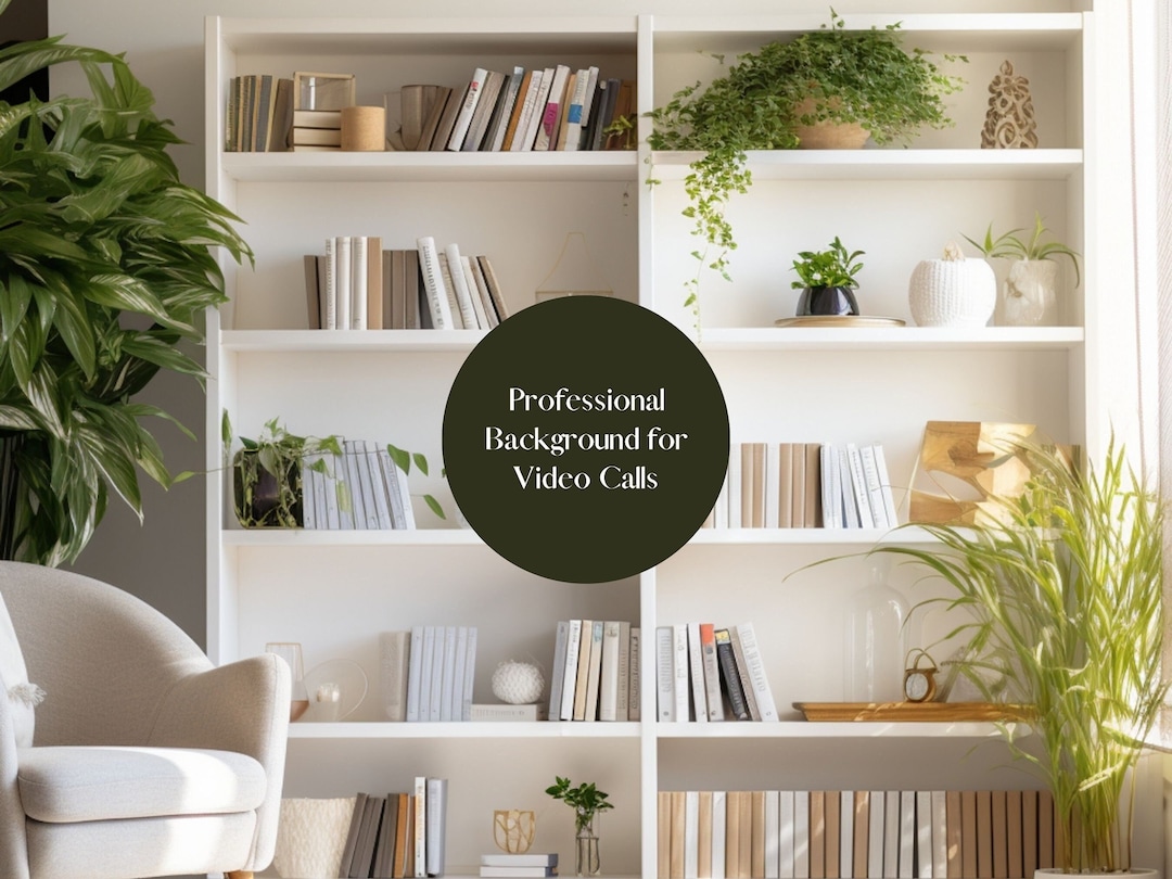 Zoom Background | Virtual Call Background, Realistic Home Office - Etsy