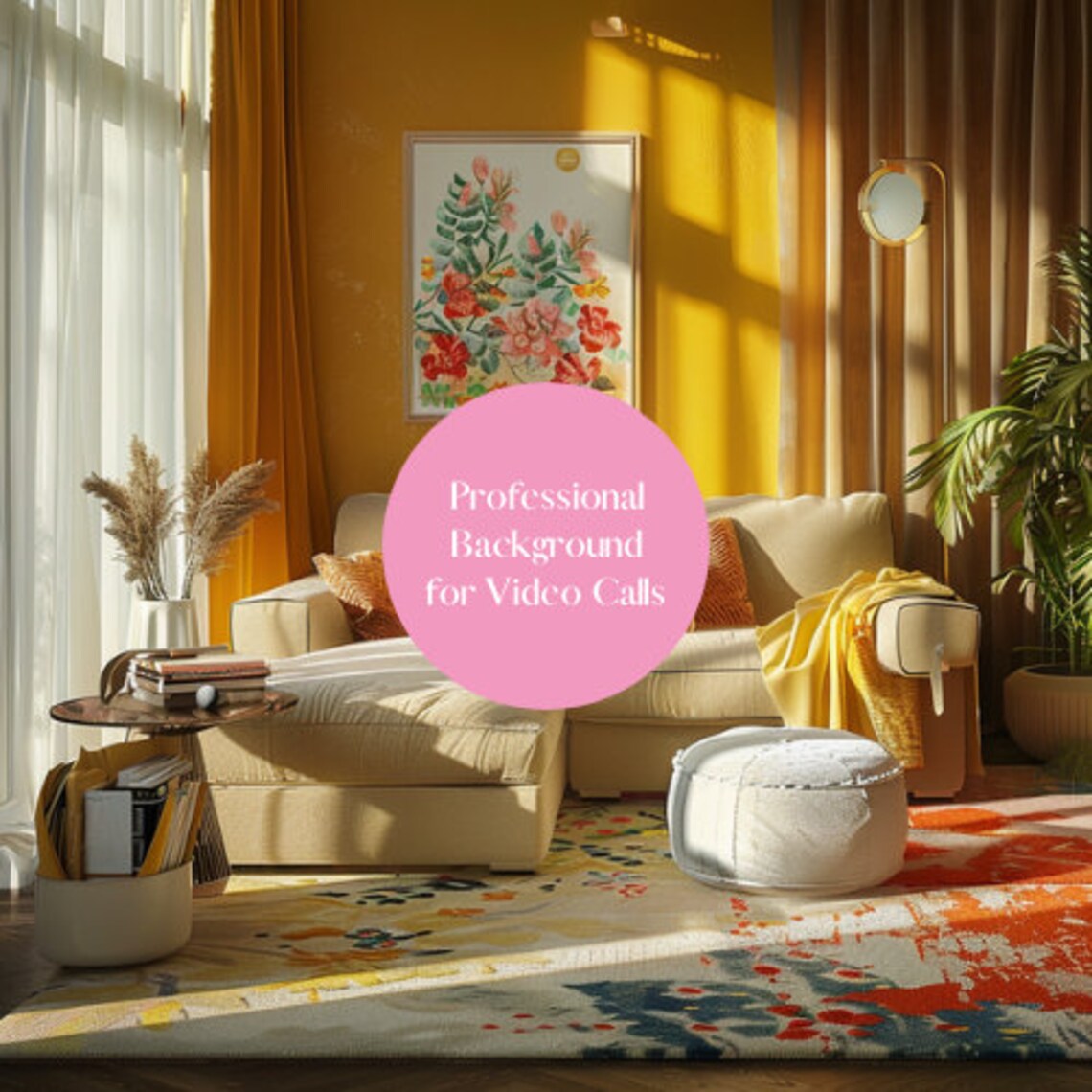 Spring Zoom Background | Virtual Call Background, Spring Vibes - Etsy