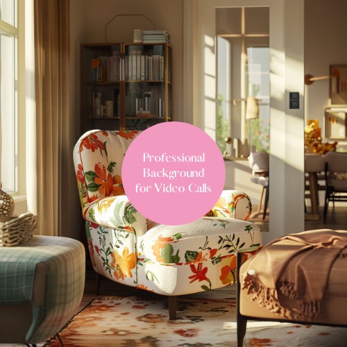 Spring Zoom Background | Virtual Call Background, Spring Vibes - Etsy