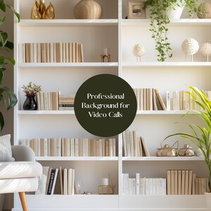 Zoom Background | Virtual Call Background, Realistic Home Office - Etsy