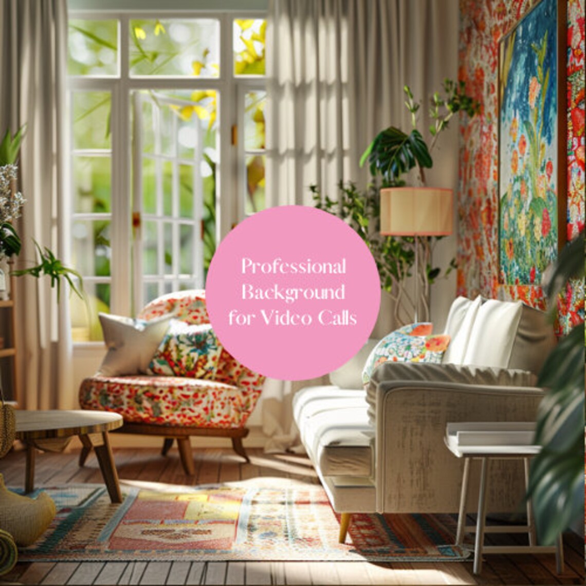 Spring Zoom Background Virtual Call Background, Spring Vibes - Etsy