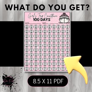 100-day GIRLS CRUISE Countdown Printable | Vacation Tracker | Digital ...